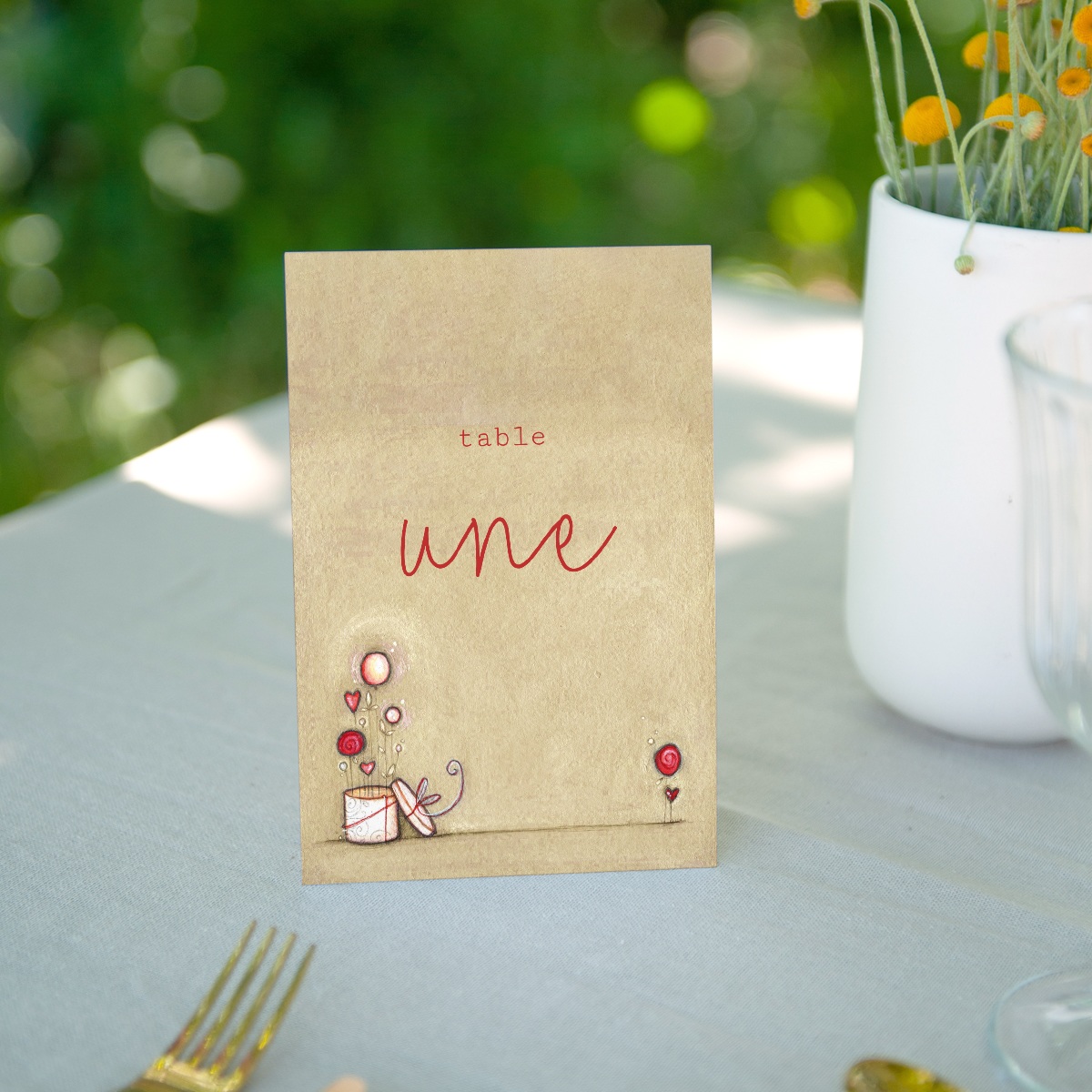 Marque table mariage : 73 modèles personnalisables (satisfait ou réimprimé)