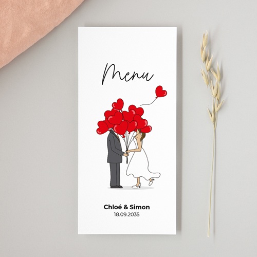 Menu mariage : 146 modèles personnalisables (échantillon offert)