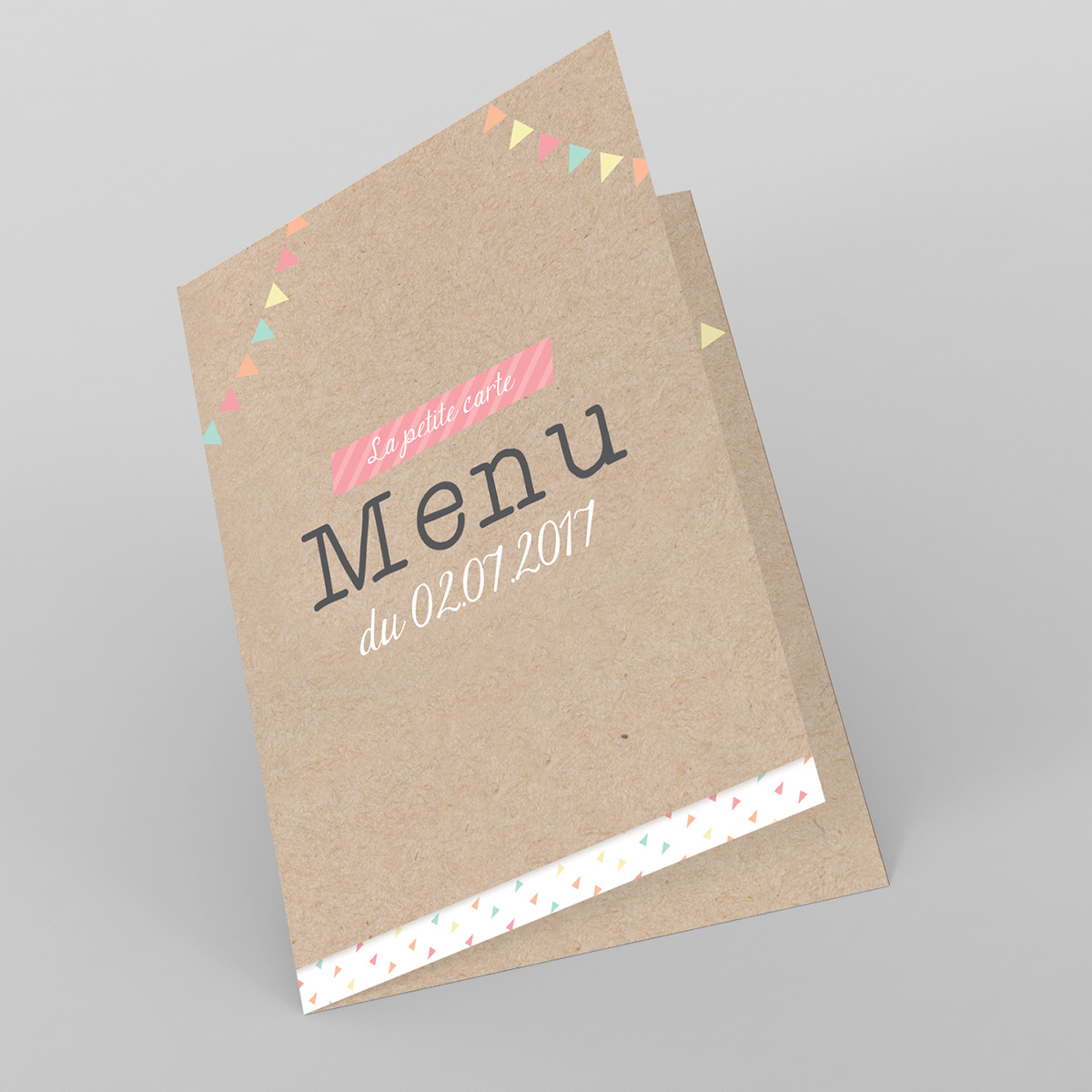 Menu mariage Pretty love story | Echantillon offert