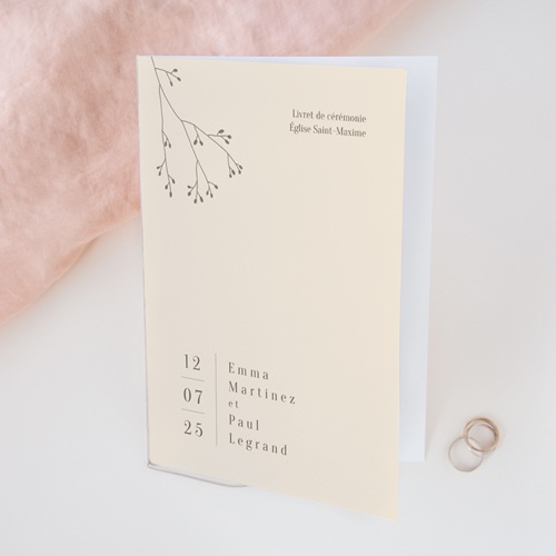 Programme mariage : modèles personnalisables uniques (satisfait ou ...