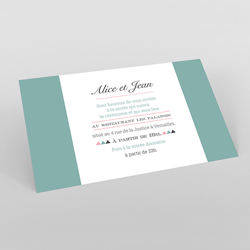 Carte d'invitation mariage moderne : 77 modèles personnalisables ...